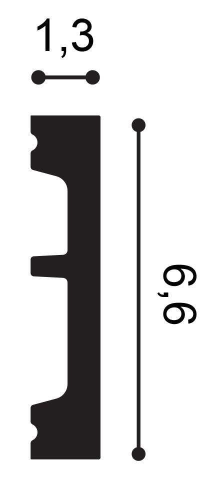 Moldura SX 157 SQUARE - Ocram Internacional